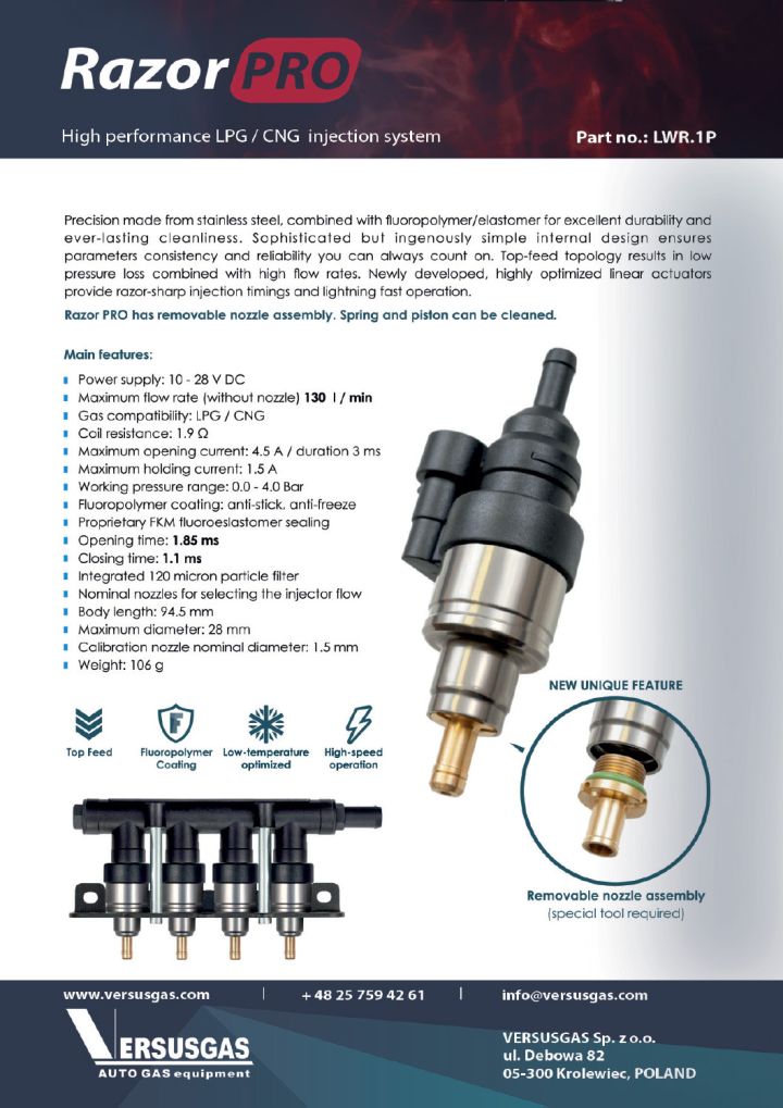 RAZOR PRO INJECTOR – Auto Gas LPG equipment and solutions