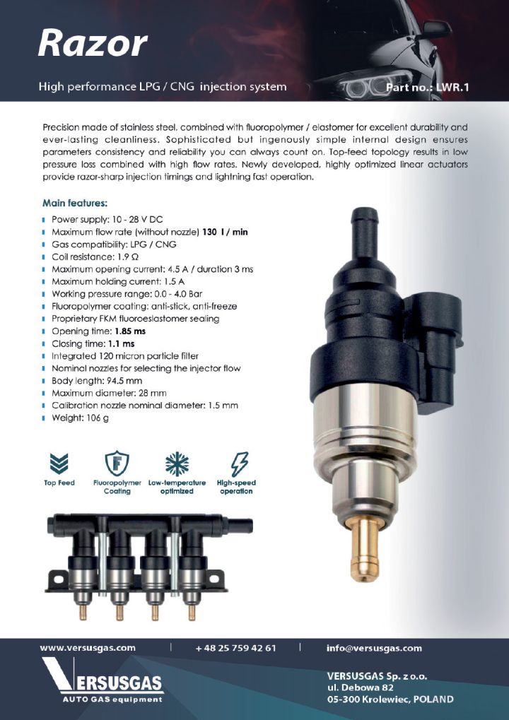 RAZOR INJECTOR – Auto Gas LPG equipment and solutions