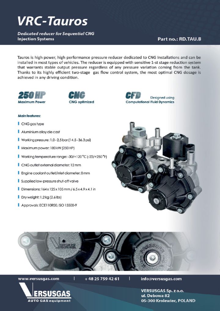 TAUROS REDUCER – Auto Gas LPG equipment and solutions